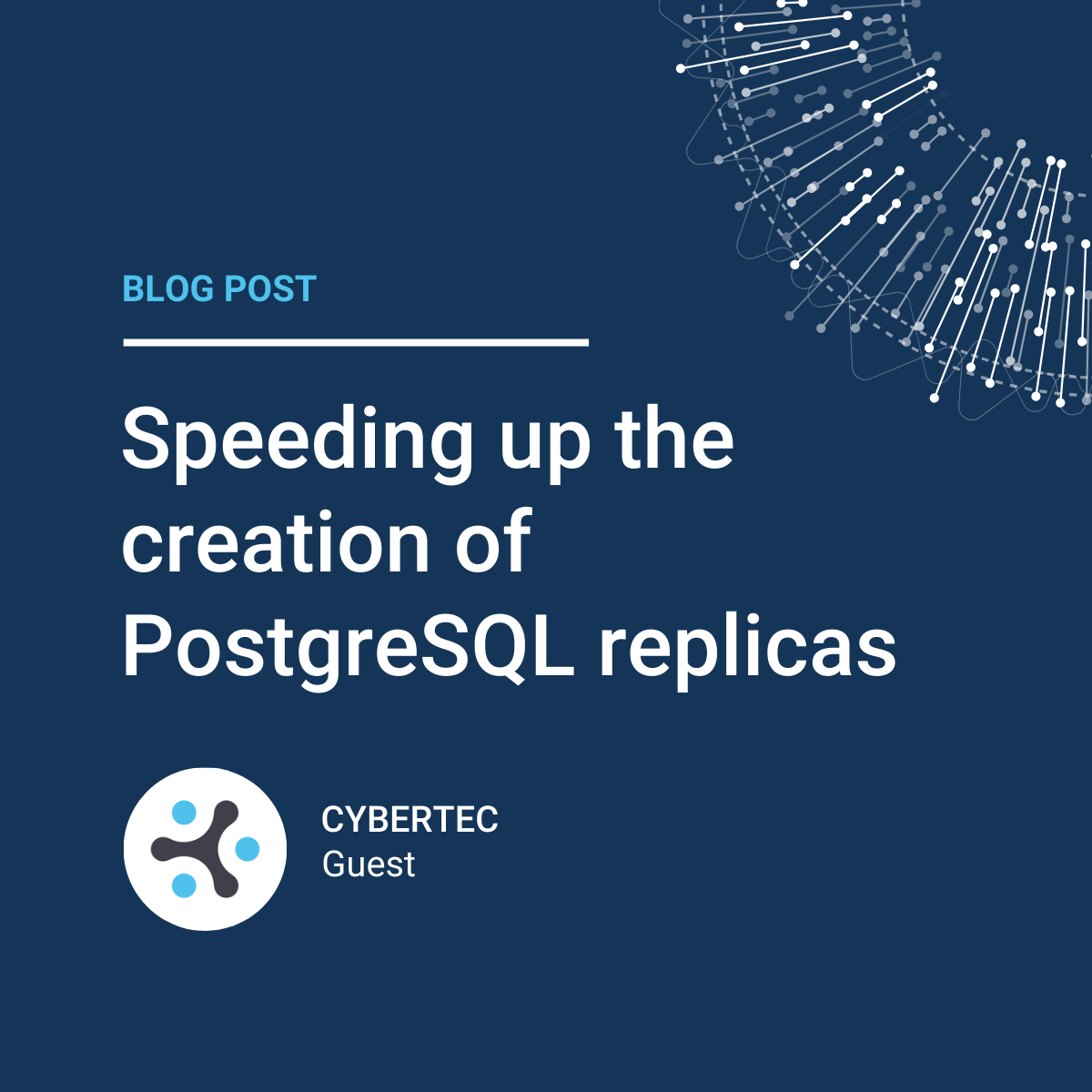 Speeding up creation of PostgreSQL replicas - CYBERTEC Speeding up creation of PostgreSQL replicas - CYBERTEC