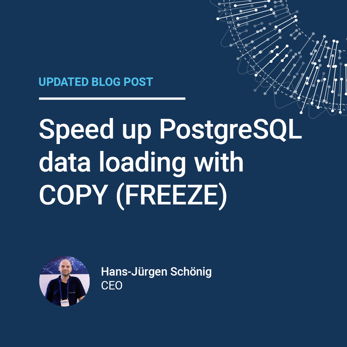Speed up PostgreSQL data loading with COPY (FREEZE) Speed up PostgreSQL data loading with COPY (FREEZE)